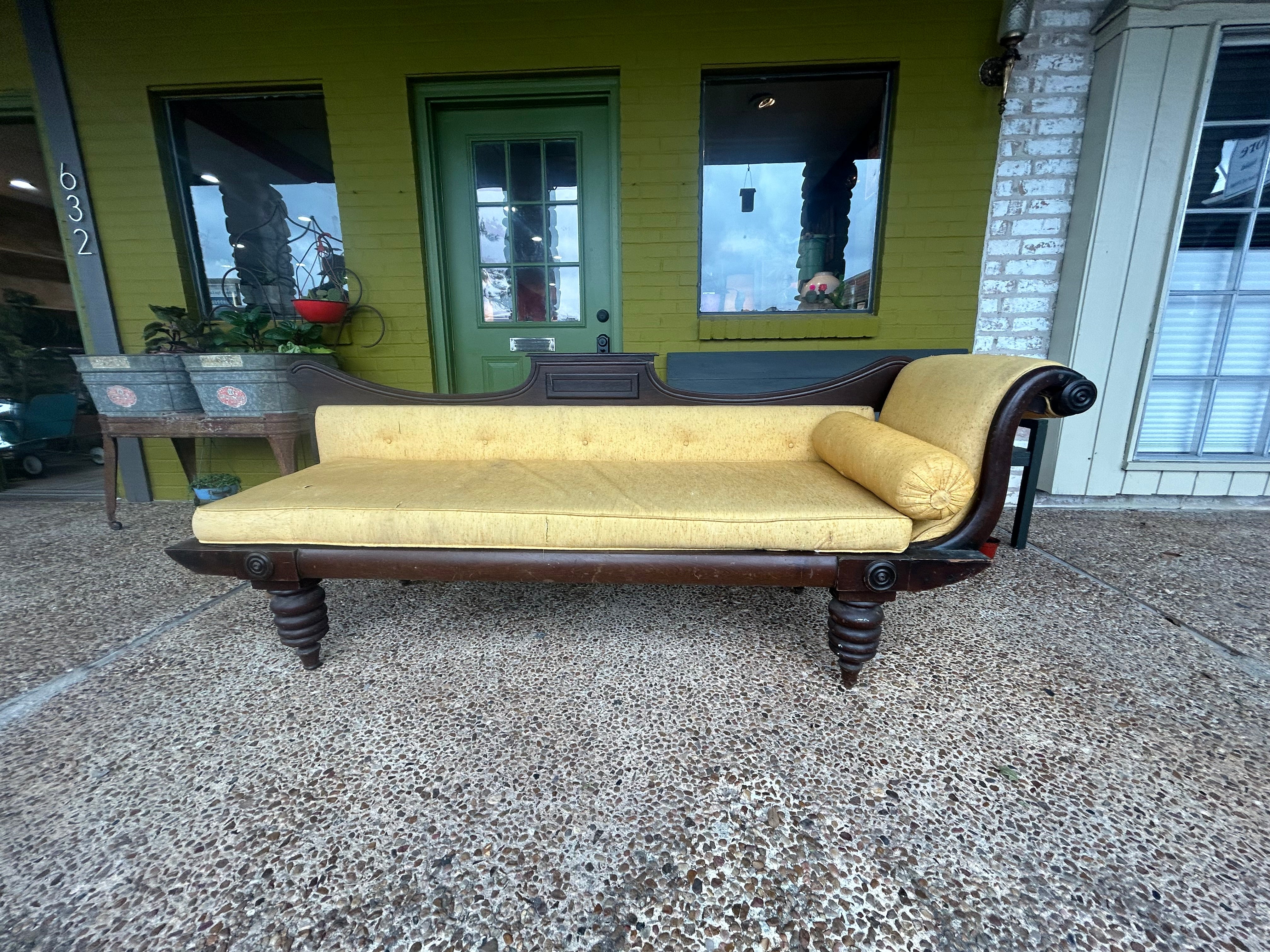 Mahogany Neo classical/ Early Colonial Chaise Lounge – Blue Goose ...