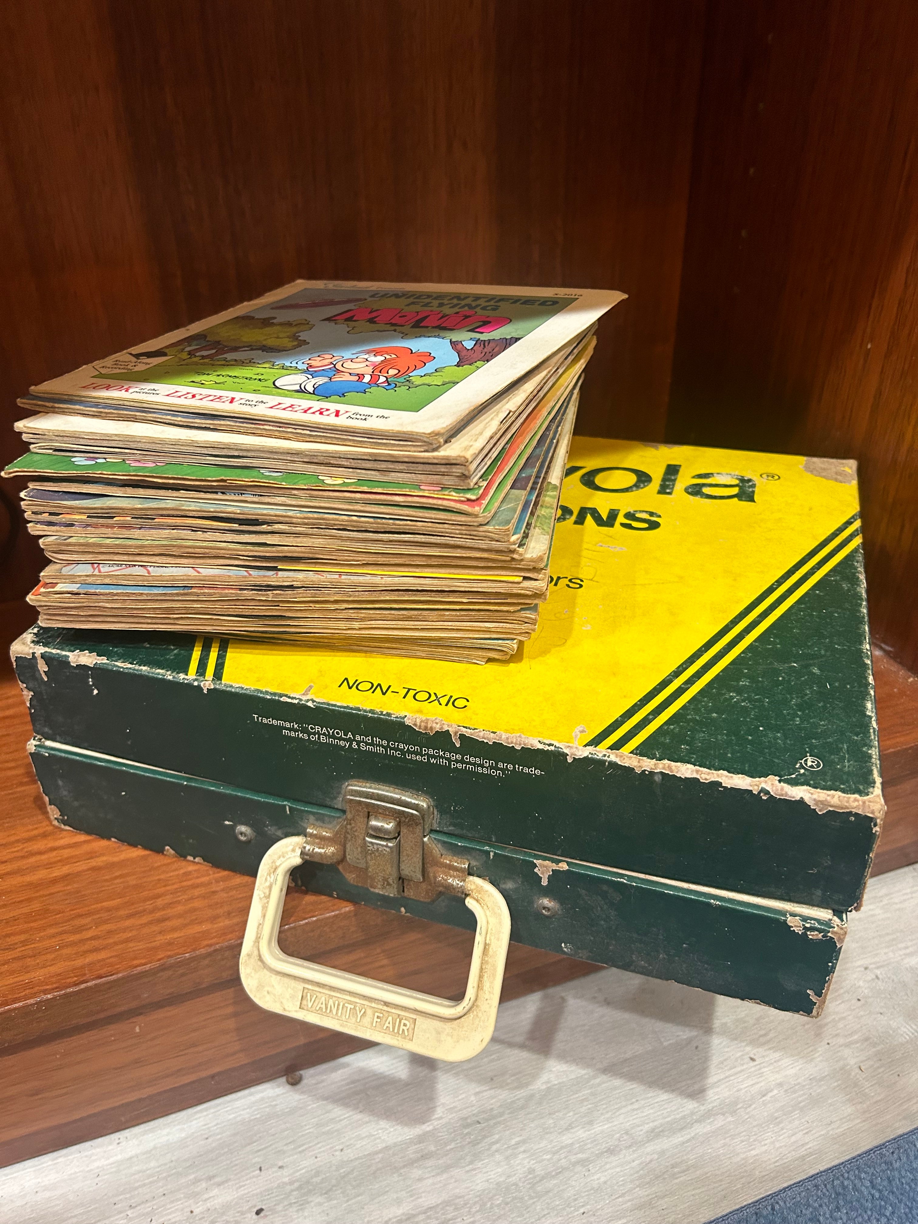 Vintage Crayola Record Player – Blue Goose - Plant and House